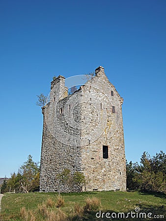 Invermark Castle Remains, Angus, Scotland. Stock Photos - Image: 25004573
