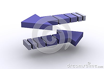 Inverted Arrows Royalty-Free Stock Image | CartoonDealer.com #2327470