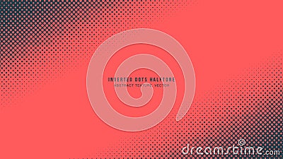 Inverted Dots Half Tone Pattern Slanted Border Vector Red Black ...