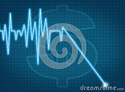 Investment Loss Decline Stocks Losing Value Royalty Free Stock Image ...