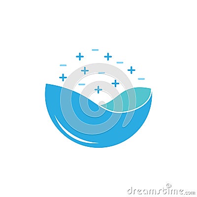 Ion Water Symbol Logo Vector | CartoonDealer.com #176908264