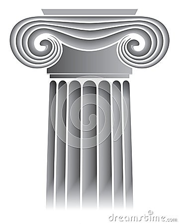 Ionic Column Capital Stock Photo - Image: 5953810