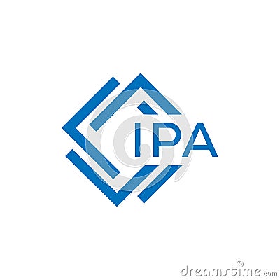 IPA Letter Logo Design On White Background. IPA Creative Circle Letter ...