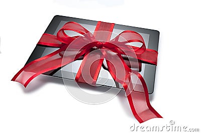 Ipad Tablet Christmas Present Gift Stock Photos - Image: 25474103