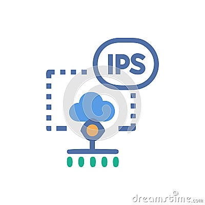 IPS Icon For Intrusion Prevention Systems Royalty-Free Stock Photo ...