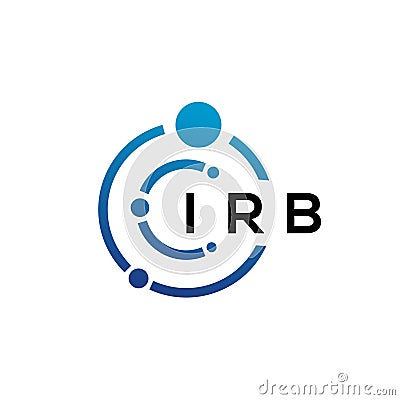 IRB Letter Technology Logo Design On White Background. IRB Creative ...