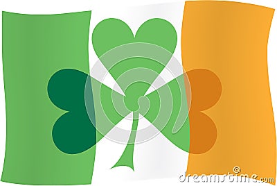 Irish Flag & Irish Shamrock Stock Image - Image: 5274511