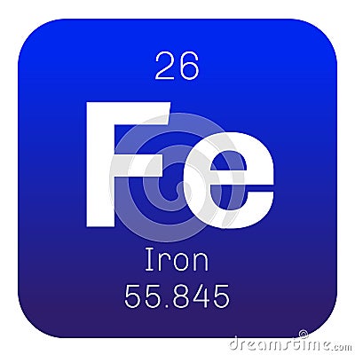 Iron Chemical Element Stock Vector - Image: 83098079