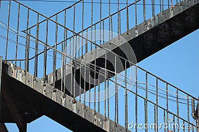 Iron Fire Escape Stairs Stock Image - Image: 523381