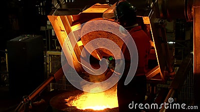 Iron, steel smelting stock video. Video of machine, energy - 44753385