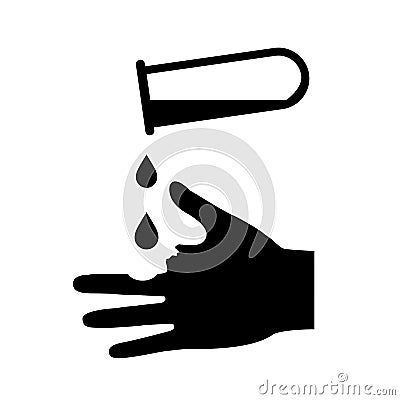 Irritant Avoid Skin Contact Icon Vector Illustration | CartoonDealer ...