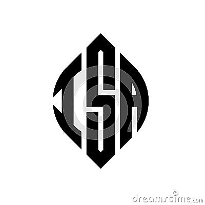 ISA Circle Letter Logo Design With Circle And Ellipse Shape. ISA ...