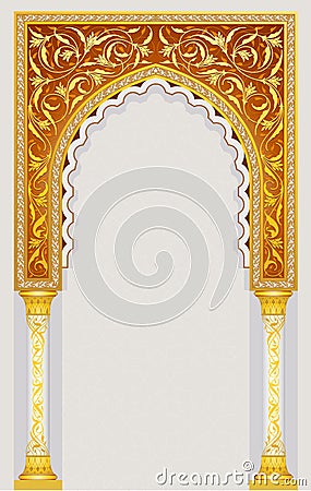 Islamic Art Arch Vector Illustration | CartoonDealer.com #30370430