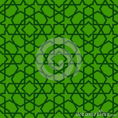 Islamic Shapes Seamless Pattern Stock Vector - Illustration of ...