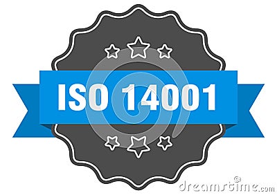 Iso 14001 Label. Iso 14001 Isolated Seal. Sticker. Sign Vector ...