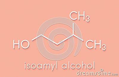 Isoamyl Alcohol Molecule. Skeletal Formula. Stock Image | CartoonDealer ...