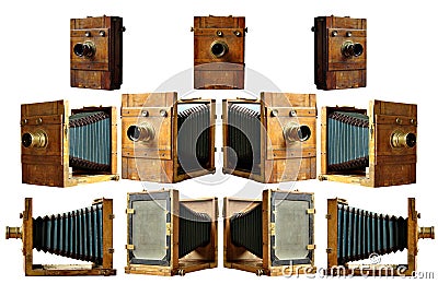 Isolated 19th Century Camera Stock Photo - Image: 16932680
