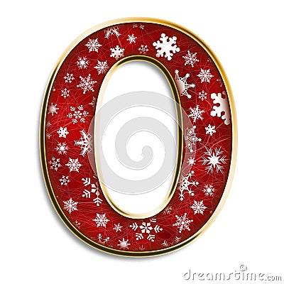 Isolated Christmas Letter O In Red Royalty Free Stock Images - Image ...