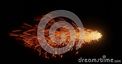 Isolated 3d Render of Fire Flames for Explosive Gun or Cannon Stock ...