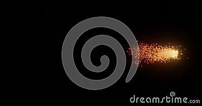 Isolated 3d Render of Fire Flames for Rocket Engine Exhaust Bursting ...