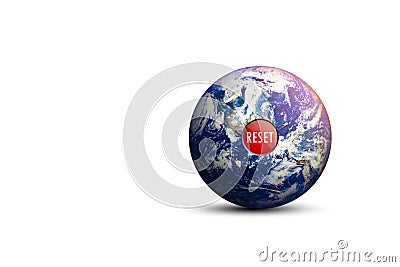 Isolated The Earth And Reset Button Royalty-Free Stock Photography ...