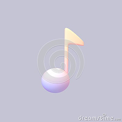 Cartoon Eighth Note Object Stock Photography | CartoonDealer.com #284577722