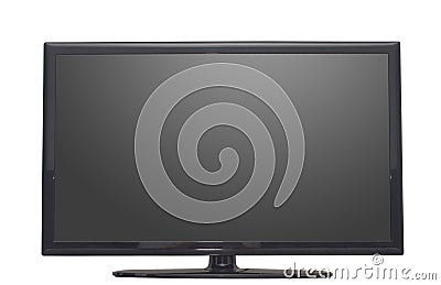 Isolated Flat Screen Tv Or Computer Monitor Stock Photography - Image ...