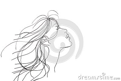 An Isolated Minimalist Artwork Showcasing A One-line Drawing Of A Rose ...