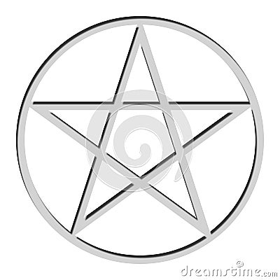 Isolated Pentacle Stock Photography - Image: 35028842