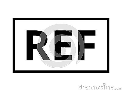 Isolated REF Icon. Concept Of Packaging Symbols. Vector Illustration ...