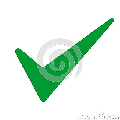 Isolated Vector Check Mark. Approvement, Overview, Test, Choice Symbol ...