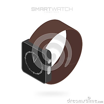 Isometric Smart Watches. Isolated On White Background For Your Projects ...