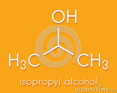Isopropylalcohol Isopropanol, 2-propanol Molecule. Used In Disinfectant ...