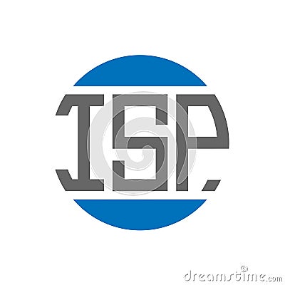 ISP Letter Logo Design On White Background. ISP Creative Initials ...