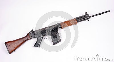 Israeli FN FAL Assault Rifle. Stock Photography - Image: 21574932