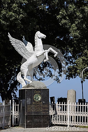 25-06-2023 Istanbul-Turkiye: Pegasus Statue, Symbol Of Oren Editorial ...