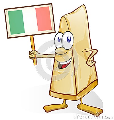 Italian Cheese Cartoon Vector Illustration | CartoonDealer.com #61801012