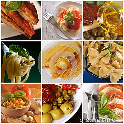 Italian Food - Collage Royalty Free Stock Photos - Image: 29164068