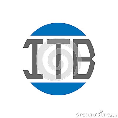 ITB Letter Logo Design On White Background. ITB Creative Initials ...