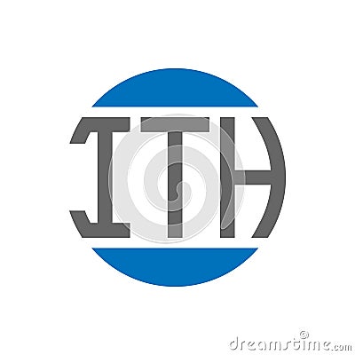 ITH Letter Logo Design On White Background. ITH Creative Initials ...