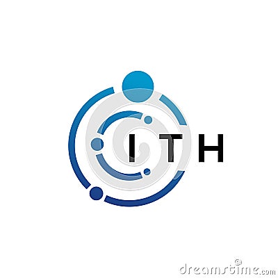 ITH Letter Technology Logo Design On White Background. ITH Creative ...