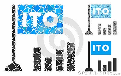 ITO Bar Chart Composition Icon Of Tremulant Pieces Vector Illustration ...