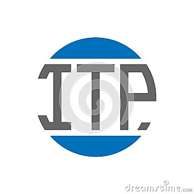 ITP Letter Logo Design On White Background. ITP Creative Initials ...
