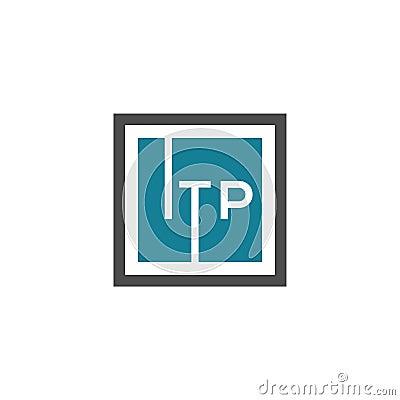 ITP Letter Logo Design On WHITE Background. ITP Creative Initials ...