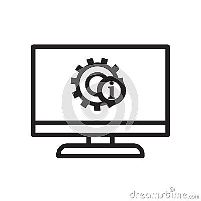 Itsm Icon Isolated On White Background Cartoon Vector | CartoonDealer ...