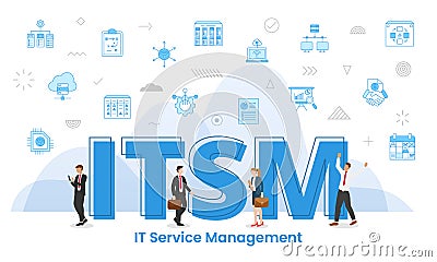 Itsm Information Technology Service Management Concept With Big Words ...