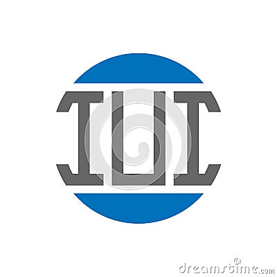 IUI Letter Logo Design On White Background. IUI Creative Initials ...