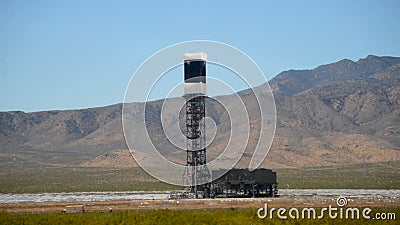 Ivanpah Solar Tower Project - Mojave Desert Stock Video - Video of ...