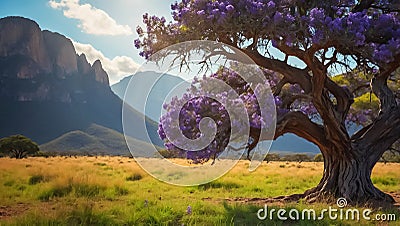 Jacaranda Tree, Stunning Landscape Royalty-Free Stock Photography ...