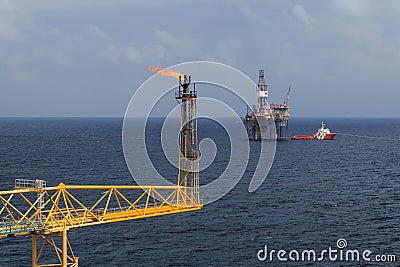 Offshore Drilling Platform stock photo. Image of environmental - 733470